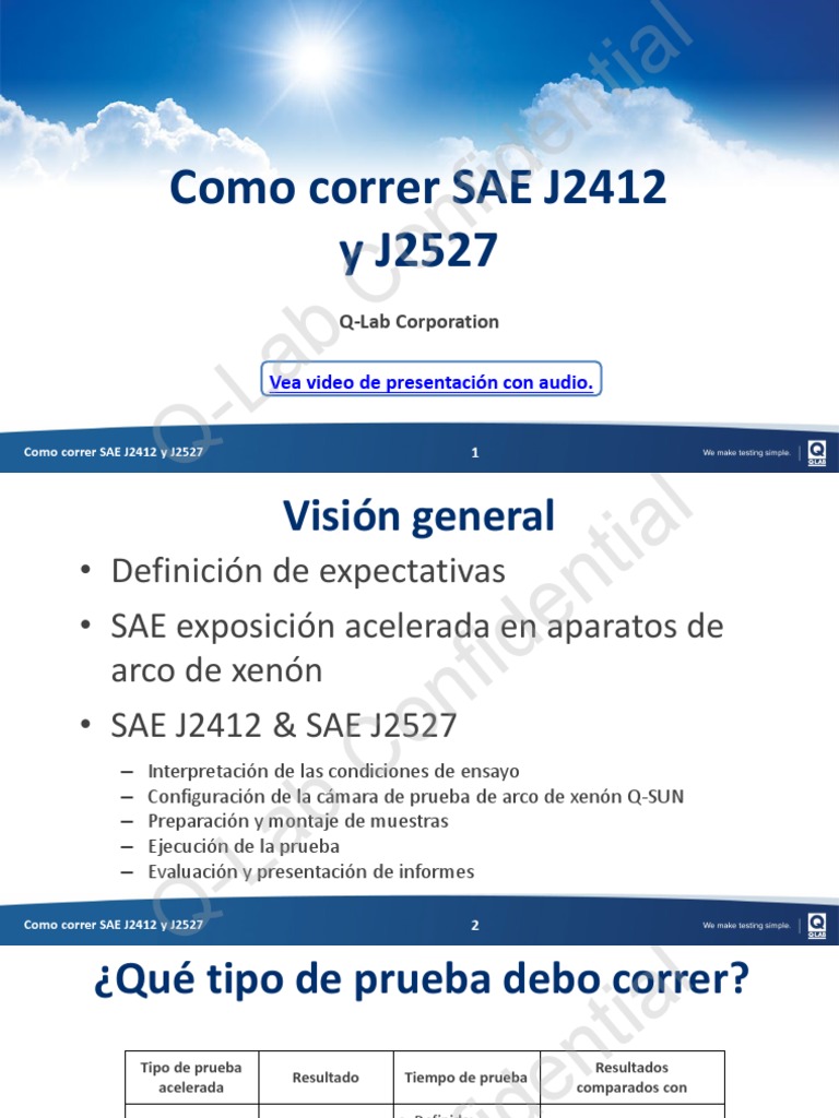 How To Run SAE J2412 and SAE J2527 (ES) - Como Correr SAE J2412 y J2527 | PDF | Filtro óptico ...