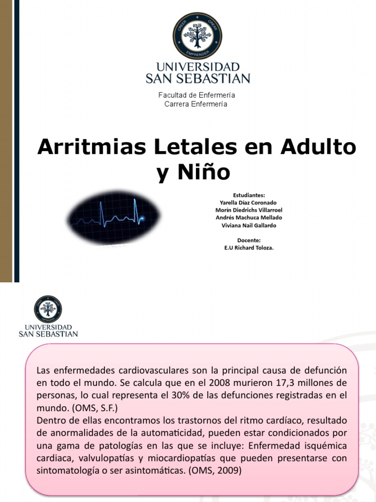 Arritmias Letales | PDF | Reanimación cardiopulmonar | Electrocardiografia