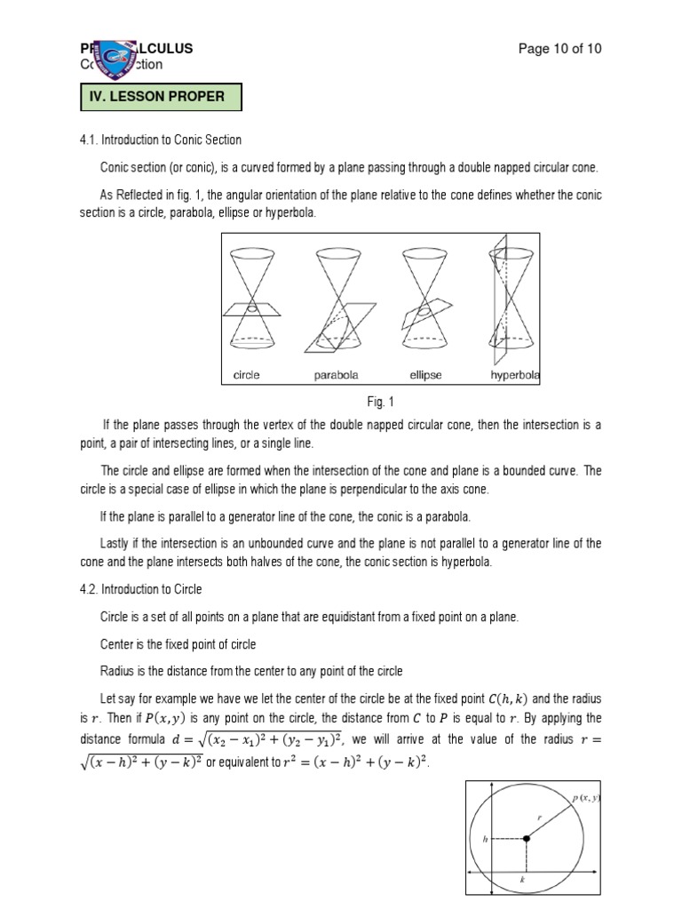 Pre - Calculus | PDF | Circle | Ellipse