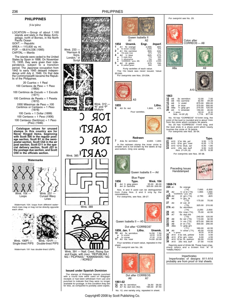Scott 2009 | PDF | Postage Stamp | Philately