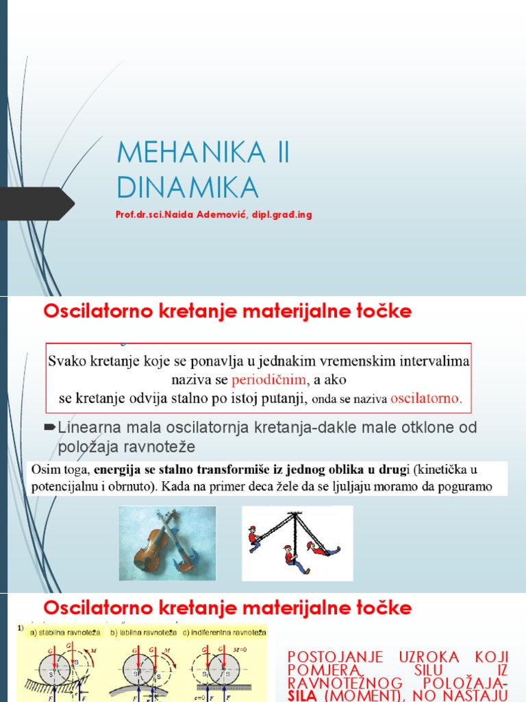 Mehanika Ii-Dinamika-11-05-2023 | PDF