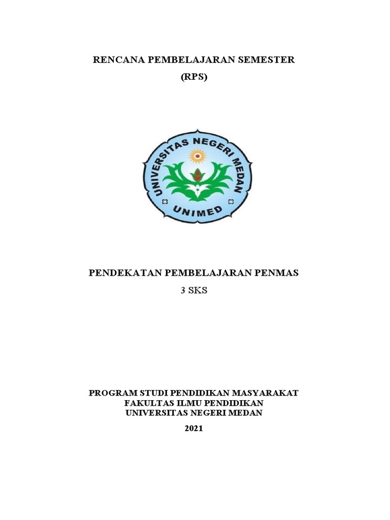 RPS PDKT Pembelajaran penmas 2021 | PDF