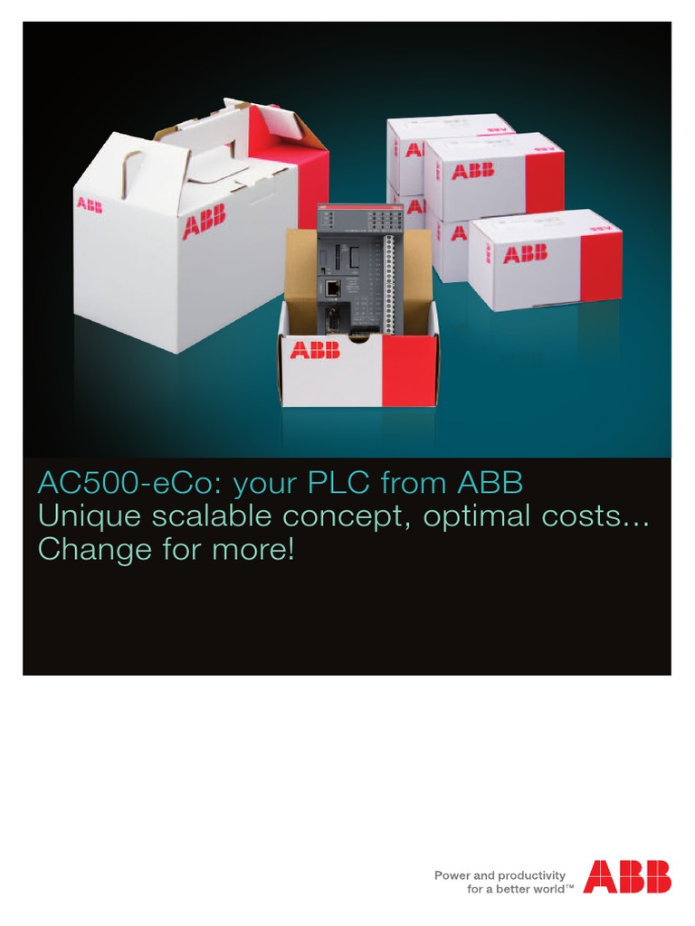 Ac500-Eco: Your PLC From Abb: Unique Scalable Concept, Optimal Costs ...