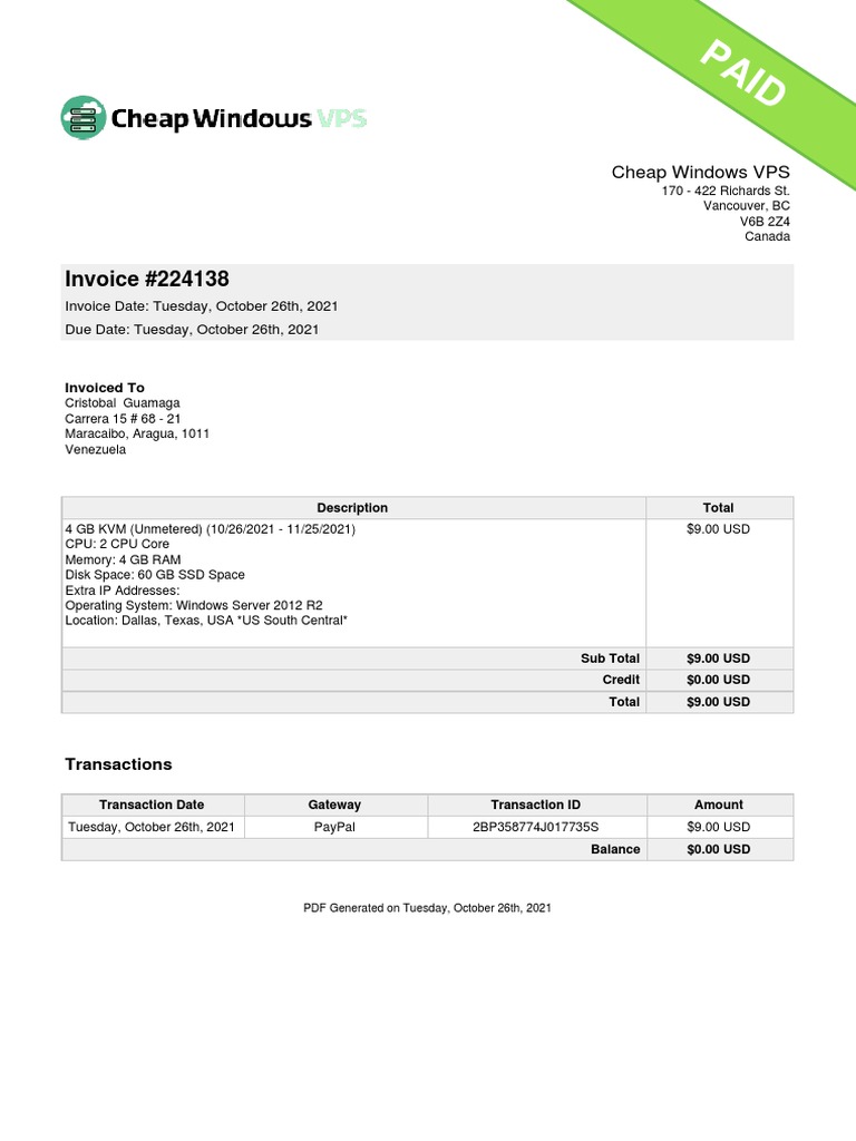 Invoice 224138 | PDF | Office Equipment | Computing