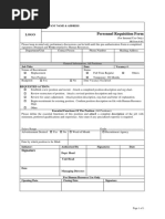 Personnel Requisition Form Guide | PDF
