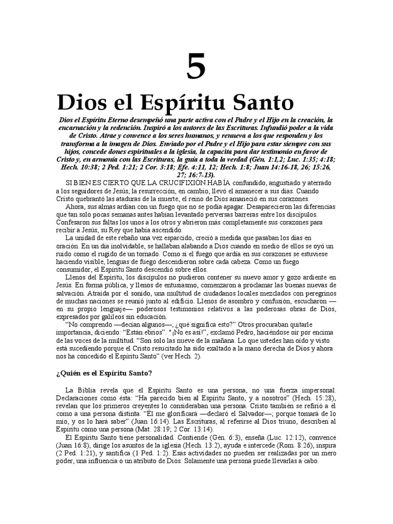 El Espiritu Santo | PDF | espíritu Santo | Cristo (título)