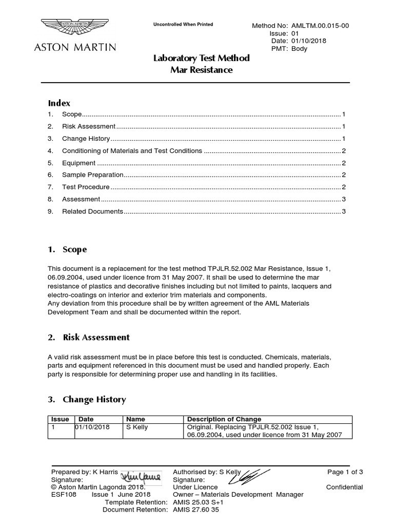AMLTM.00.015-00-Iss1 Mar Resistance | PDF | Physical Sciences