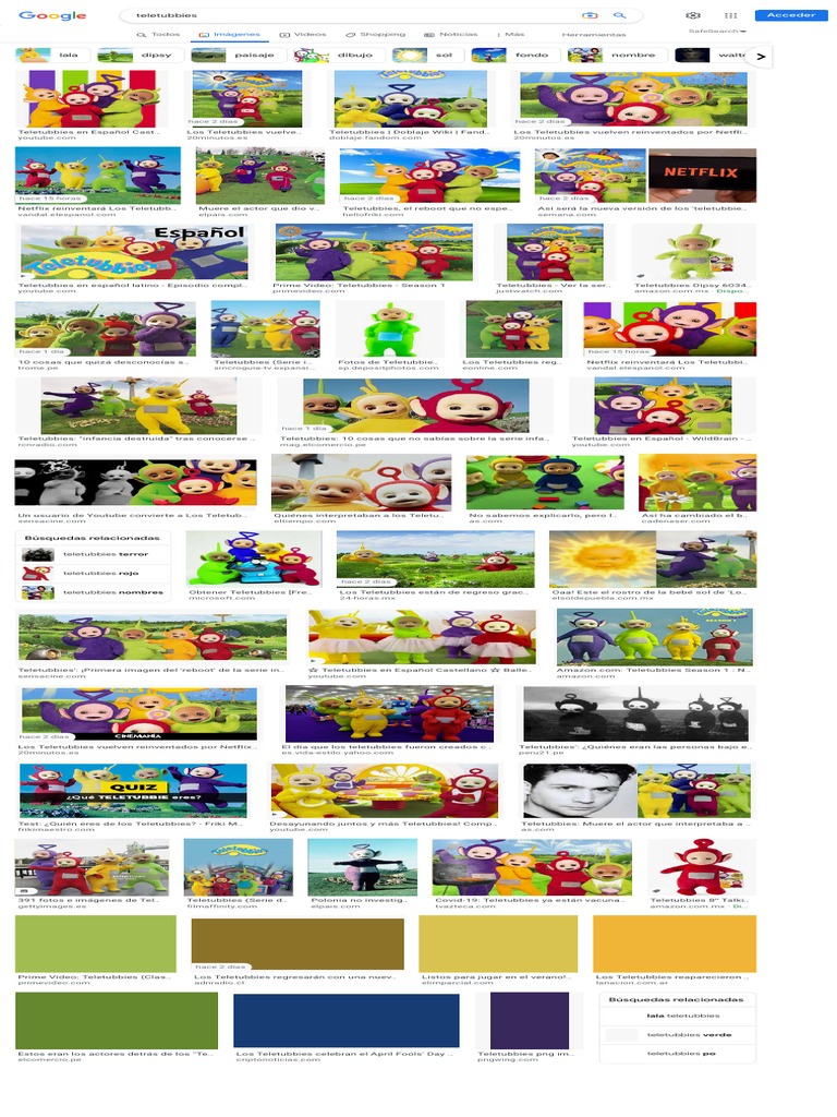 Canciones Infantiles De Los Teletubbies, Parte 1