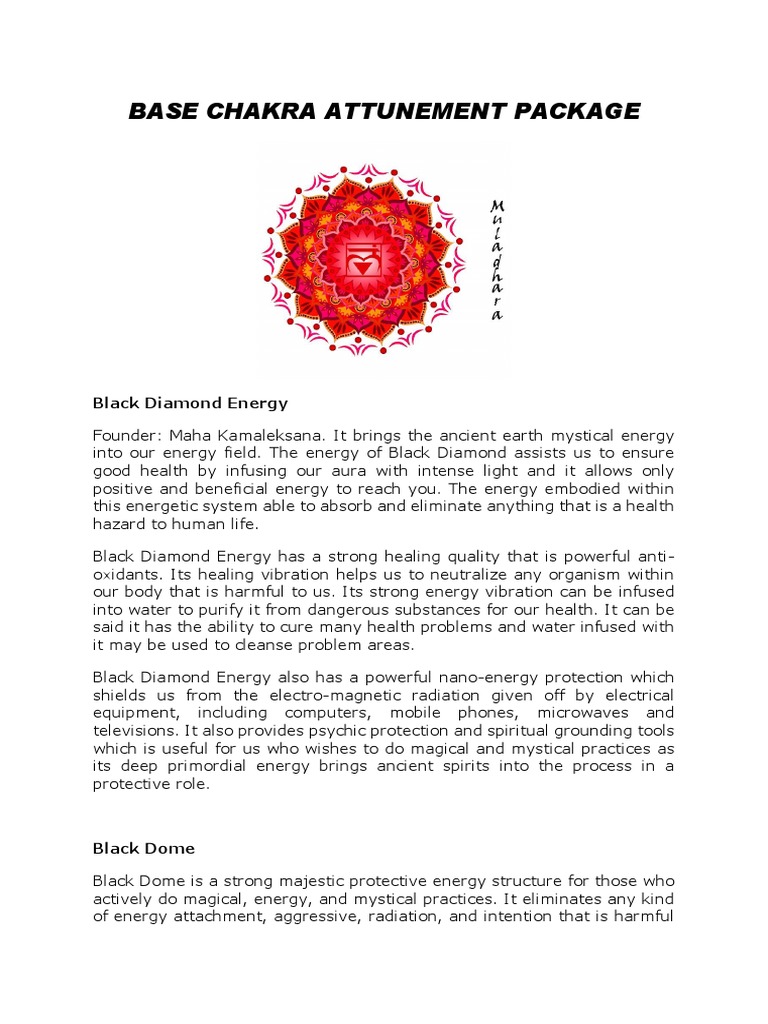 Base Chakra Attunement Package | PDF | Chakra | Kundalini
