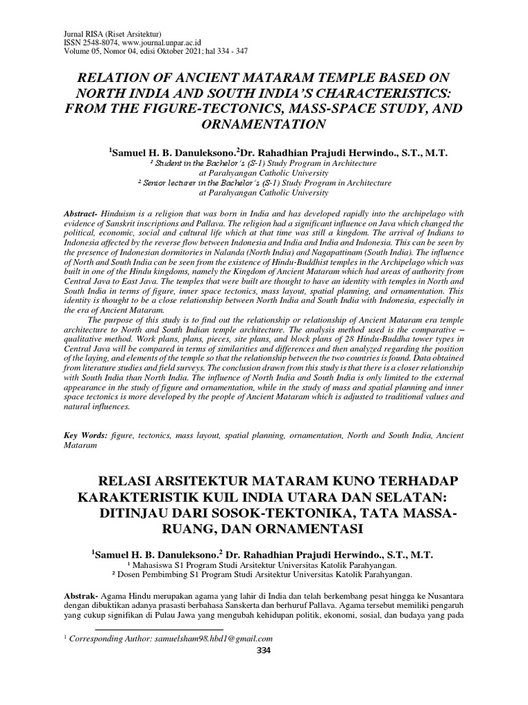 Ancient Mataram Temple Architecture Analysis | PDF | Indian Religions ...