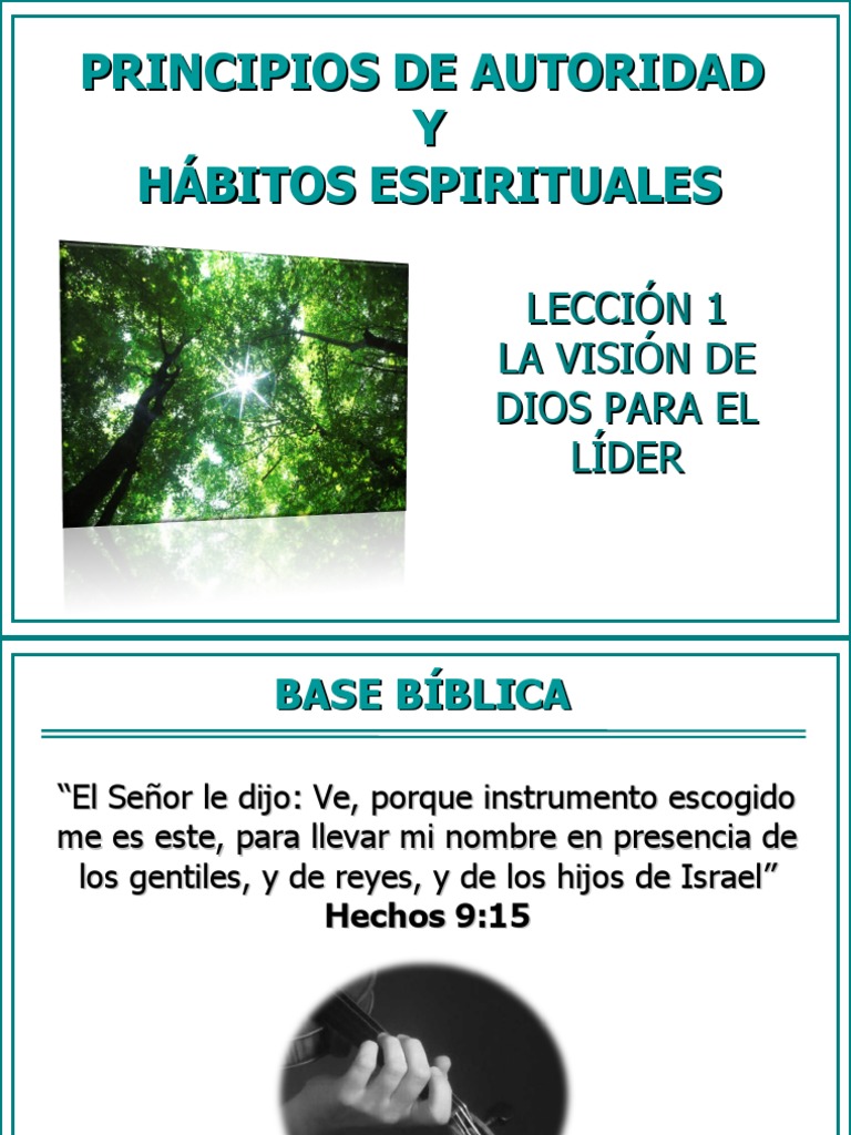 Clase 1. La Visión de Dios para El Líder | PDF | Libro del Génesis ...