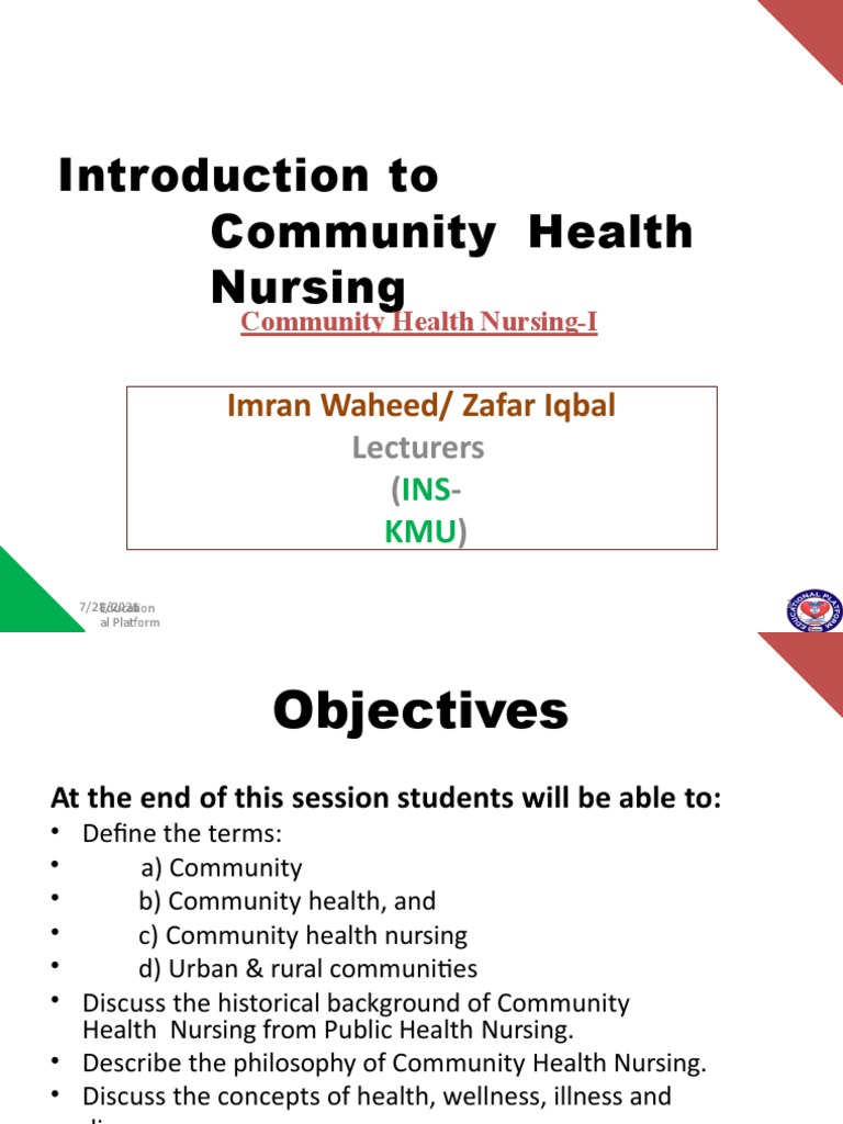 Unit 1 Introduction To Community Health Nursing, Educational Platform ...