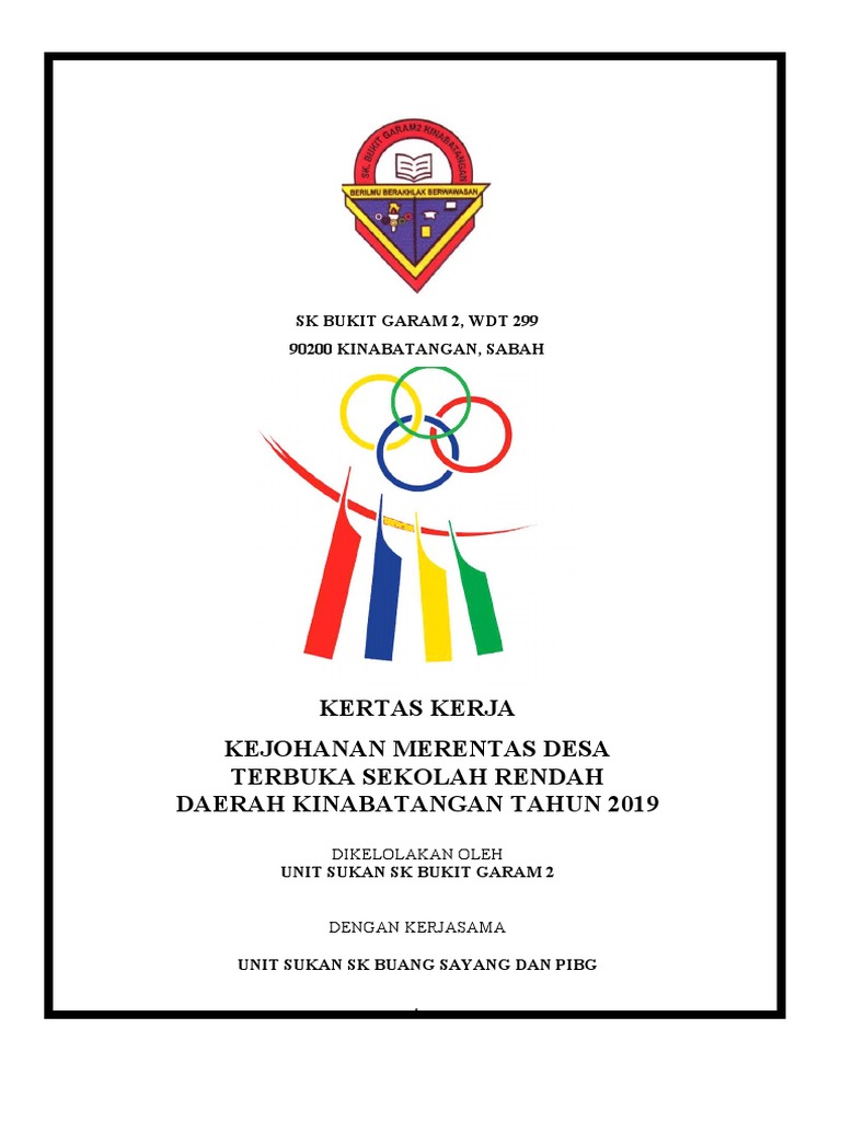 2019 Kertas Kerja Merentas Desa MSSDK | PDF