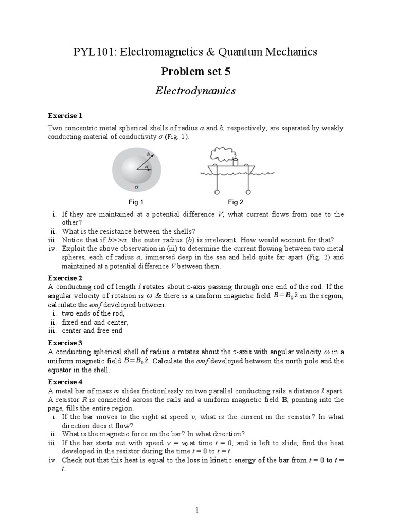 05 Tutorial Electrodynamics | PDF | Superconductivity | Electrical Resistivity And Conductivity