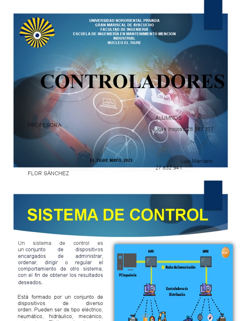 Diapositivas Controladores | PDF | Controlador lógico programable | Sistema de control