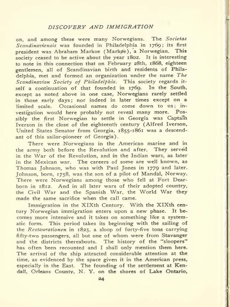 Norwegian Immigrant Contributions To America's Making | PDF | Norway ...