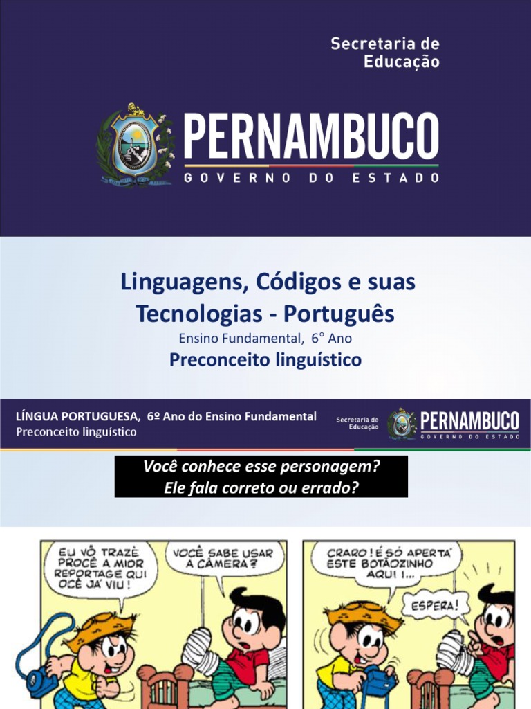 Preconceito Linguístico no Ensino Fundamental | PDF | Licença Creative ...