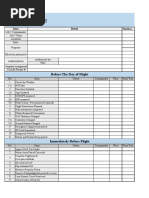 Pre Check Flight - Post Flight | PDF | Unmanned Aerial Vehicle | Aircraft