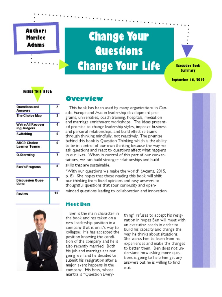 Change Your Questions Change Your Life - Adams | PDF | Thought | Learning Change Your Questions Change Your Life - Adams | PDF | Thought | Learning