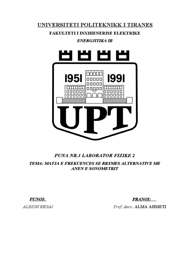 Punae Tret e Laboratorit Fizik | PDF