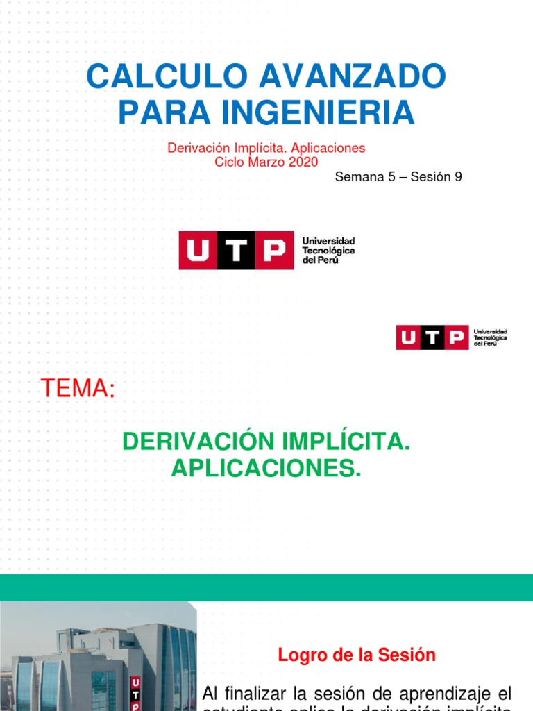 S05.s1-Derivación Implícita | PDF | Ecuaciones | Función (Matemáticas)
