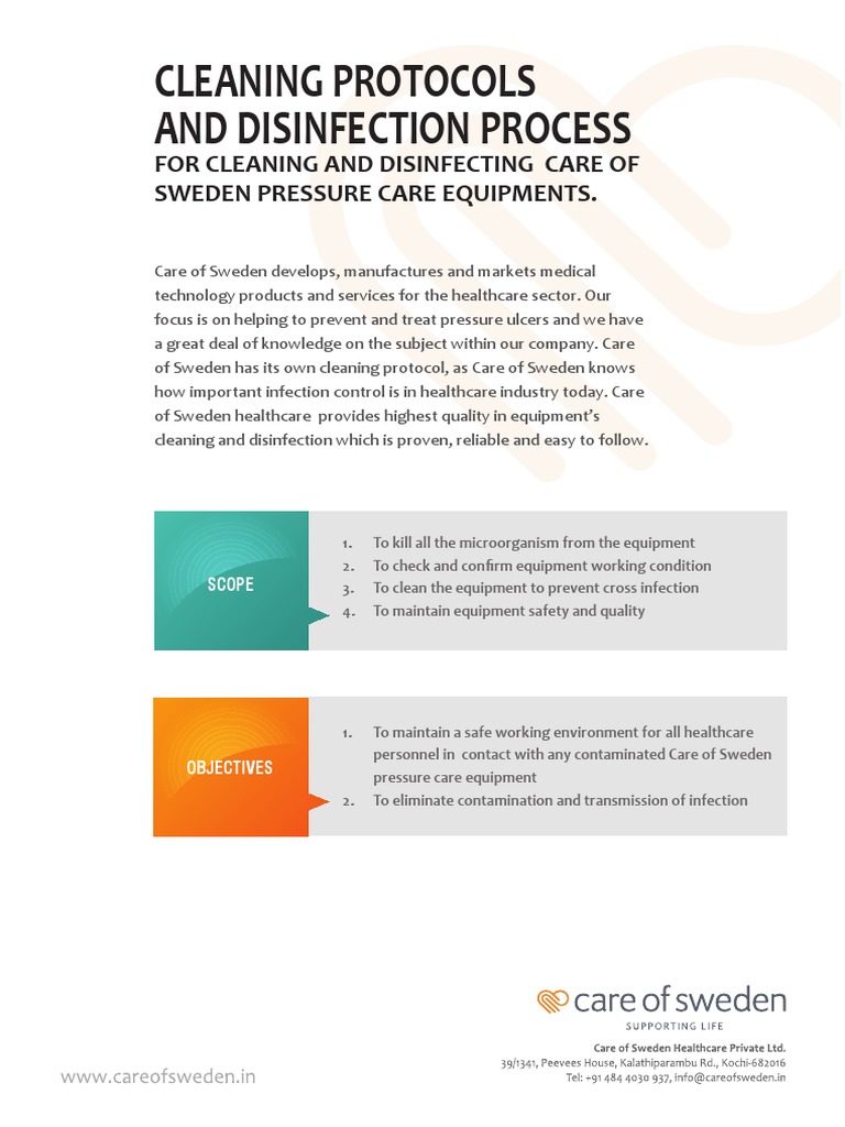BCOS Cleaning Protocol | PDF | Microbiology | Health Sciences