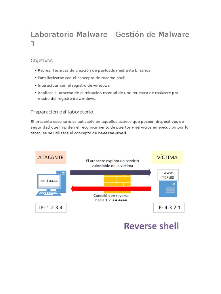 Laboratorio Malware - Gestión de Malware 1 | PDF | Registro de Windows ...