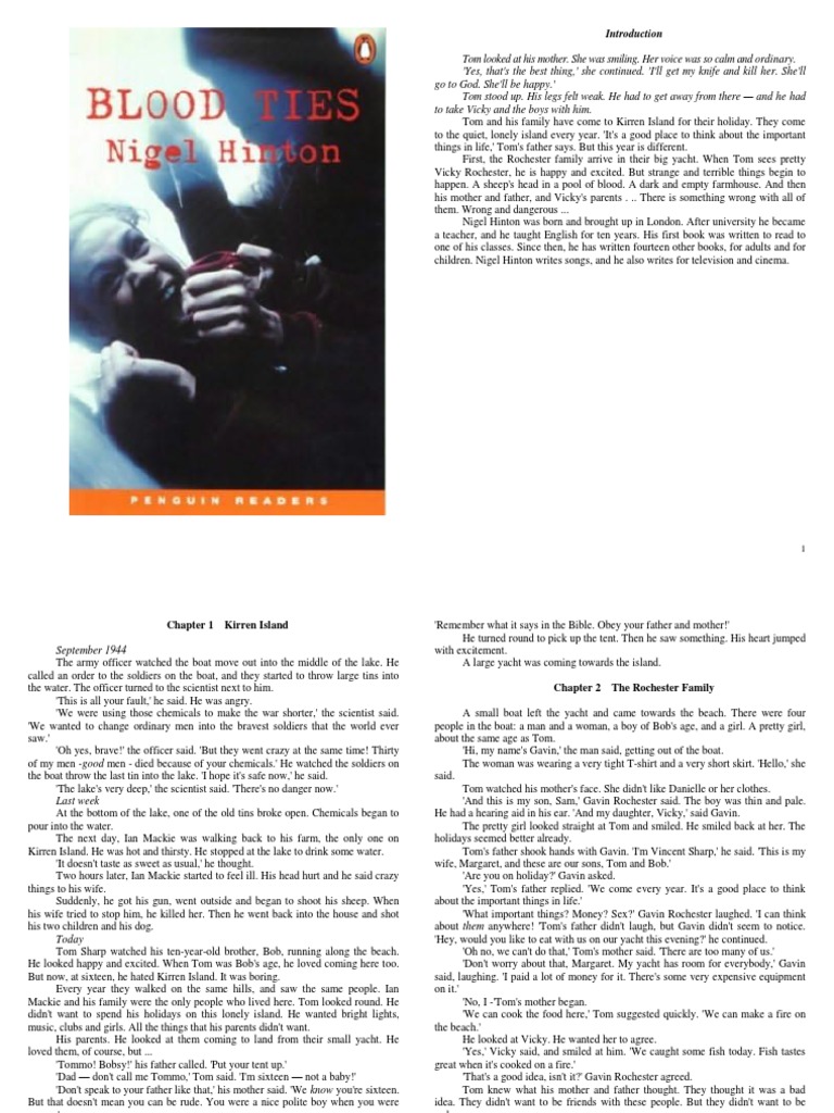 Level 3 - Nigel Hinton - Blood Ties | PDF