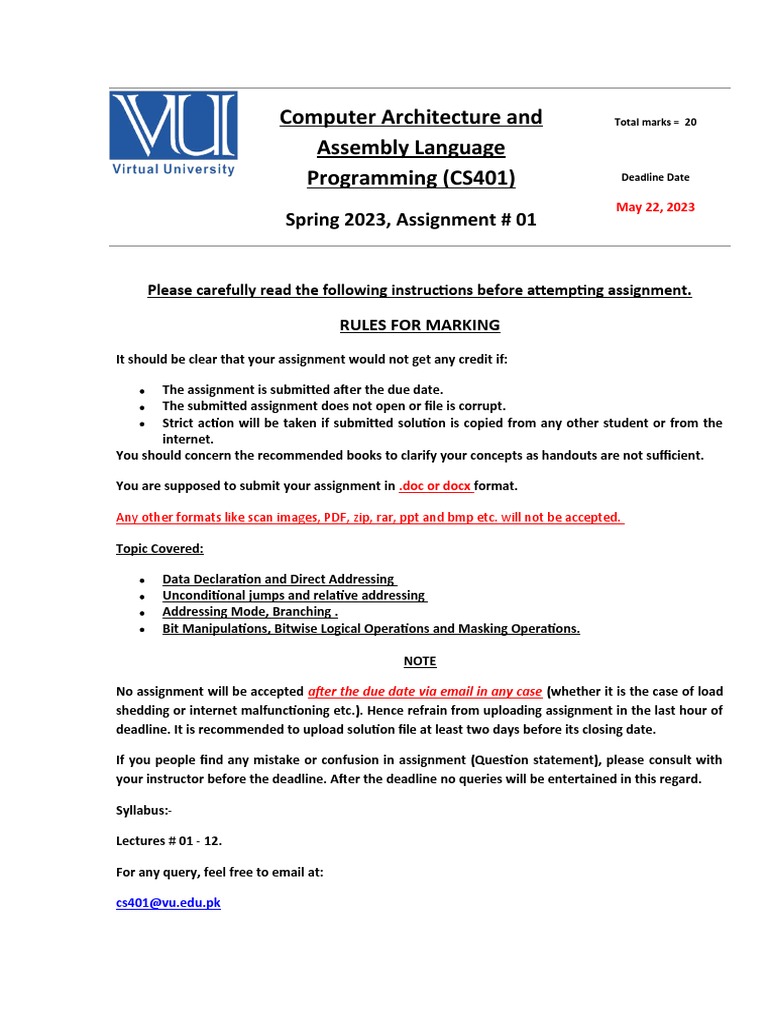 Spring 2023 - CS401 - 1 | PDF