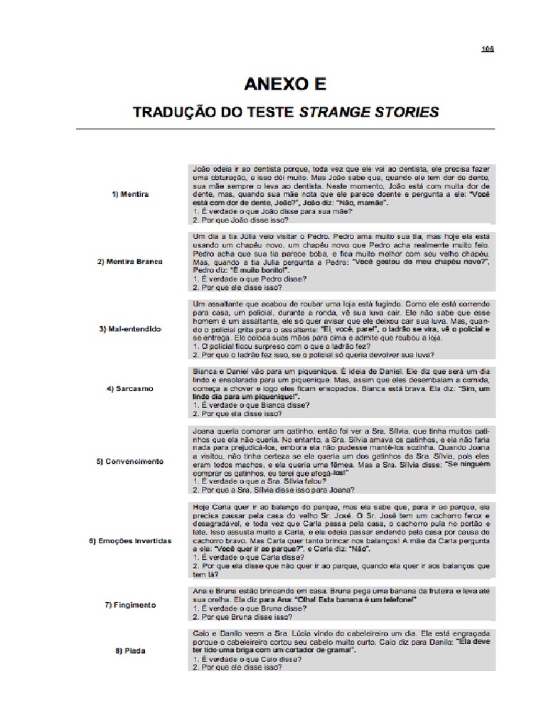 Teste Strange Stories - Folha de Aplicação | PDF