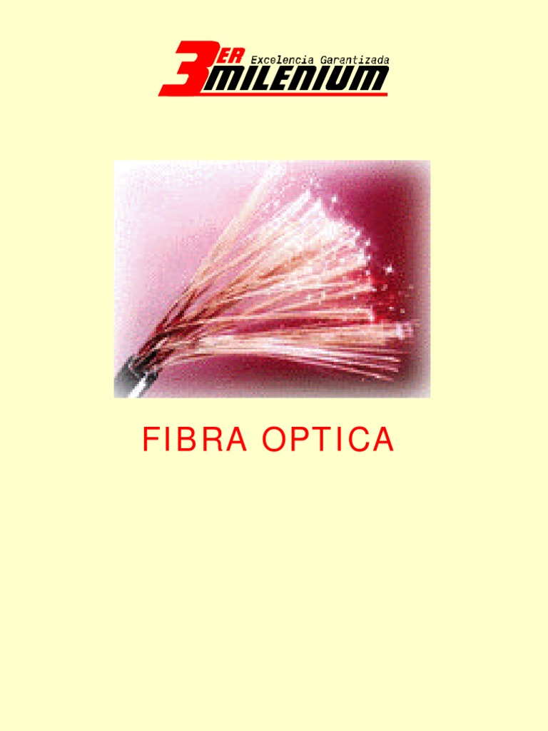 FIBRA OPTICA | PDF | Fibra óptica | Refracción
