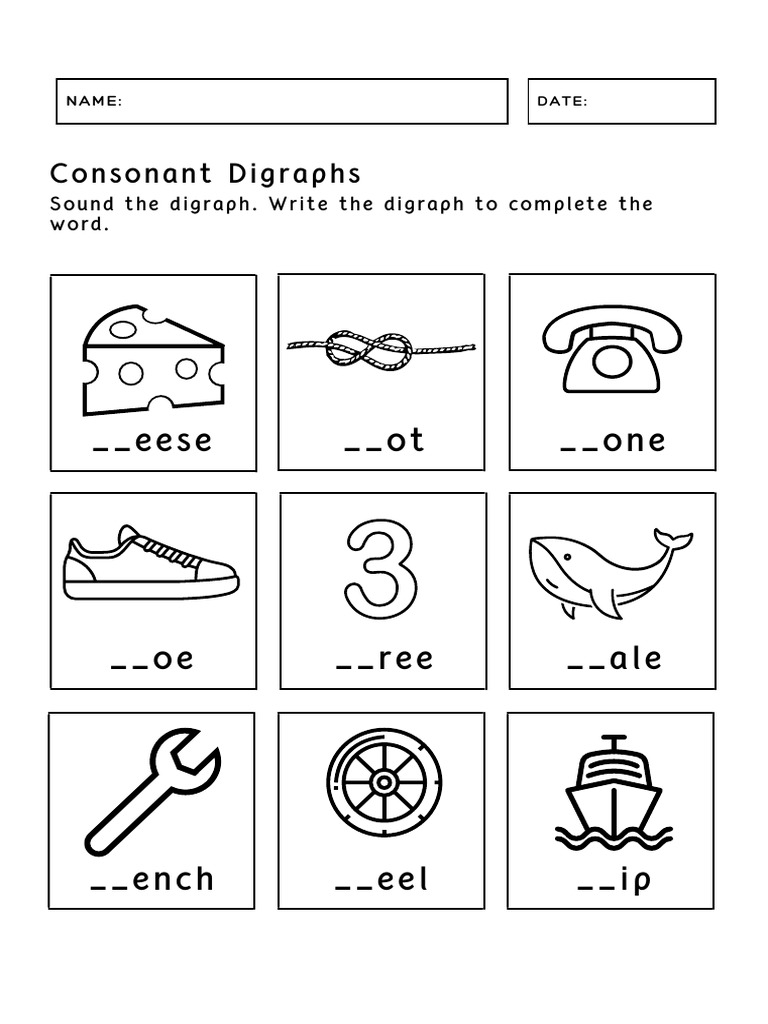 Consonants Diagraph | PDF