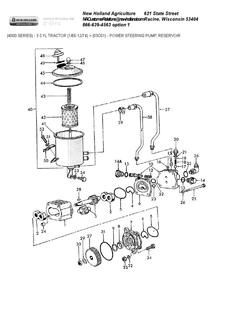 Power Steering Pump Diagram