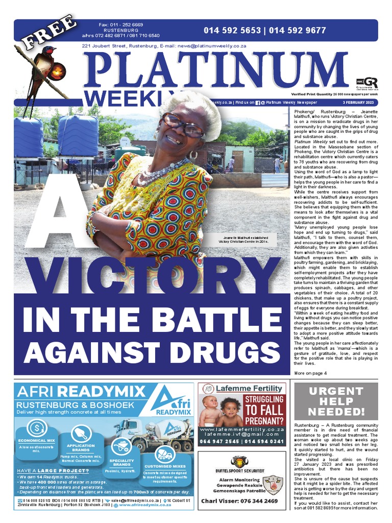 Platinum Weekly - 03 February 2023 Rustenburg Newspaper | PDF