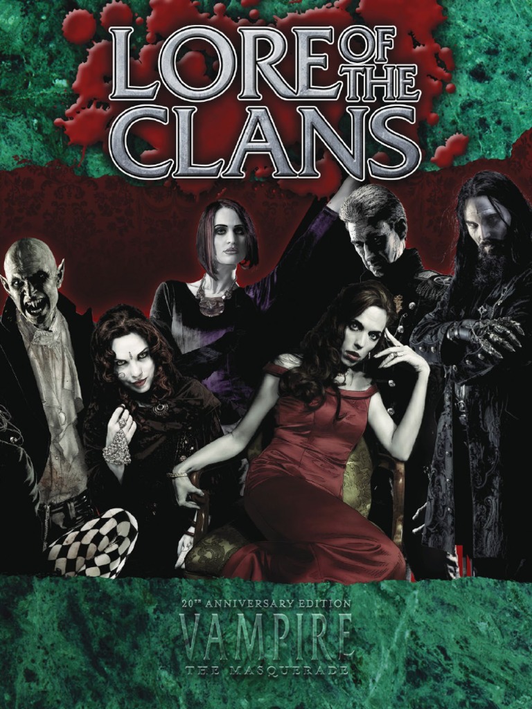 Vampire The Masquerade - 20th Anniversary - Lore of The Clans (7846321 ...