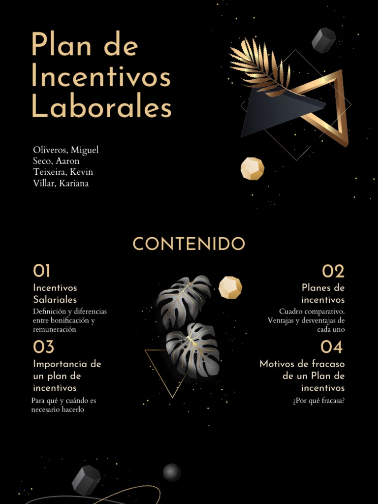 Plan de Incentivos Laborales | PDF | Gestión de recursos humanos | Economias
