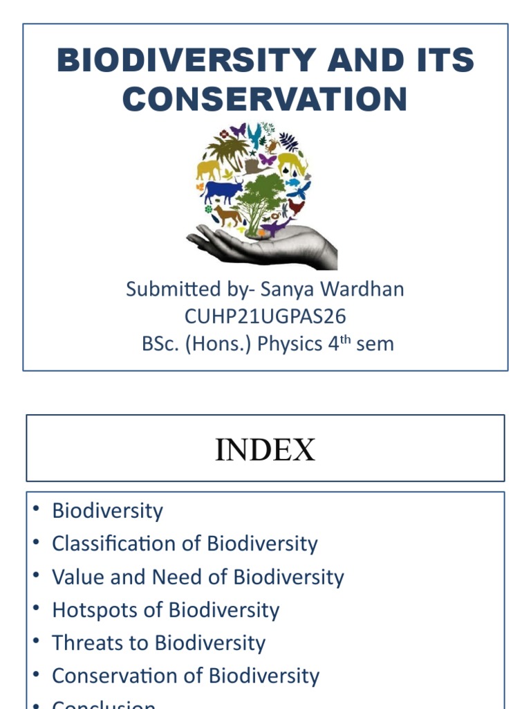 Biodiversity and Its Conservation | PDF | Biodiversity | Conservation Biology