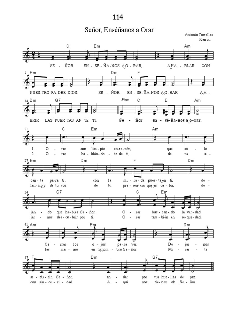 114 Señor enséñanos a orar. | PDF