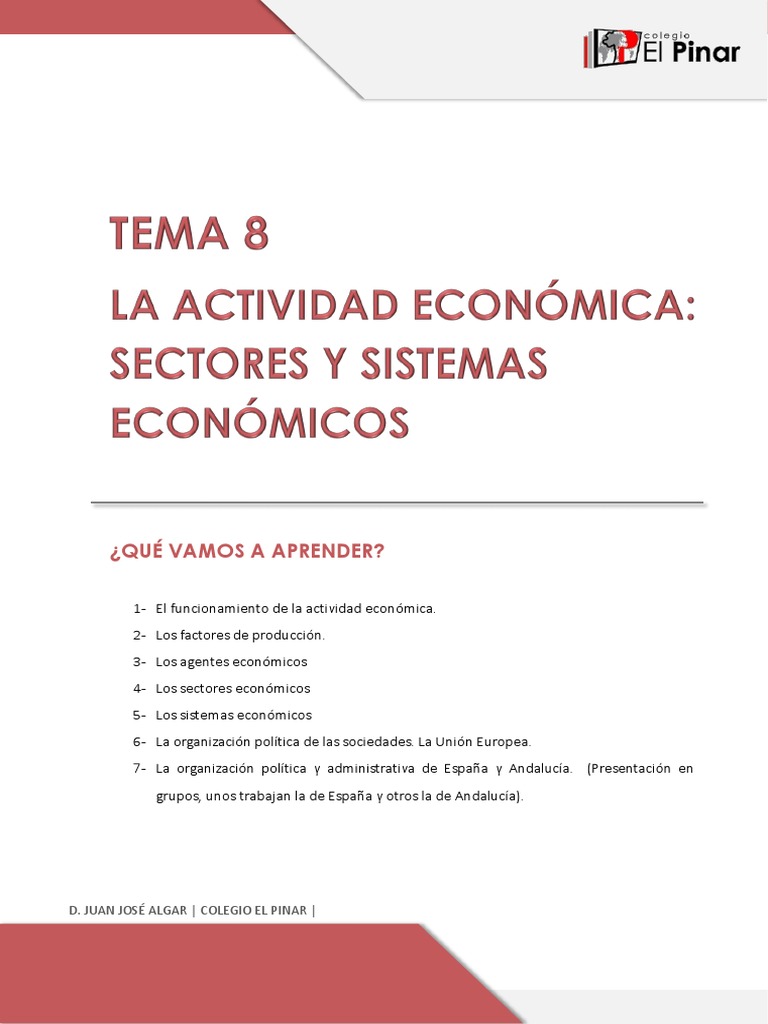 Actividad Económica | PDF | Sistema económico | Ideologías políticas