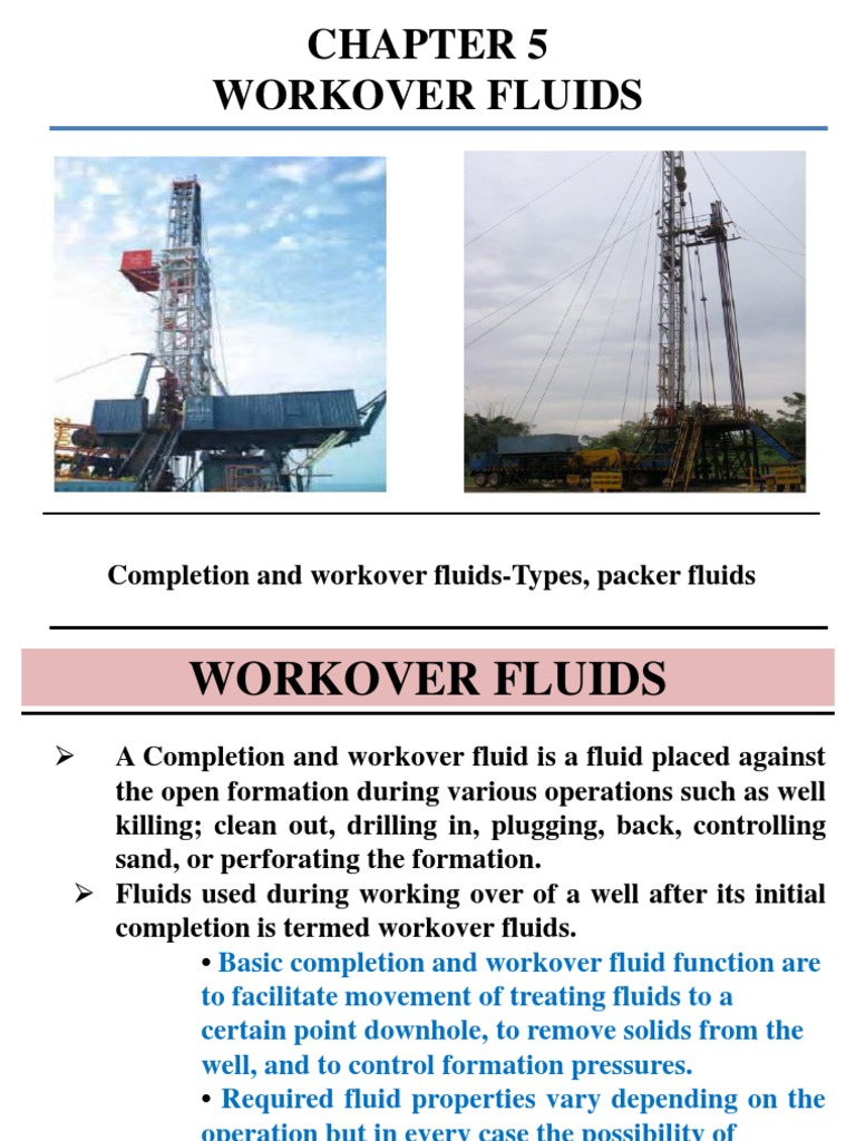 Workover Fluidds | PDF | Emulsion | Sodium Chloride