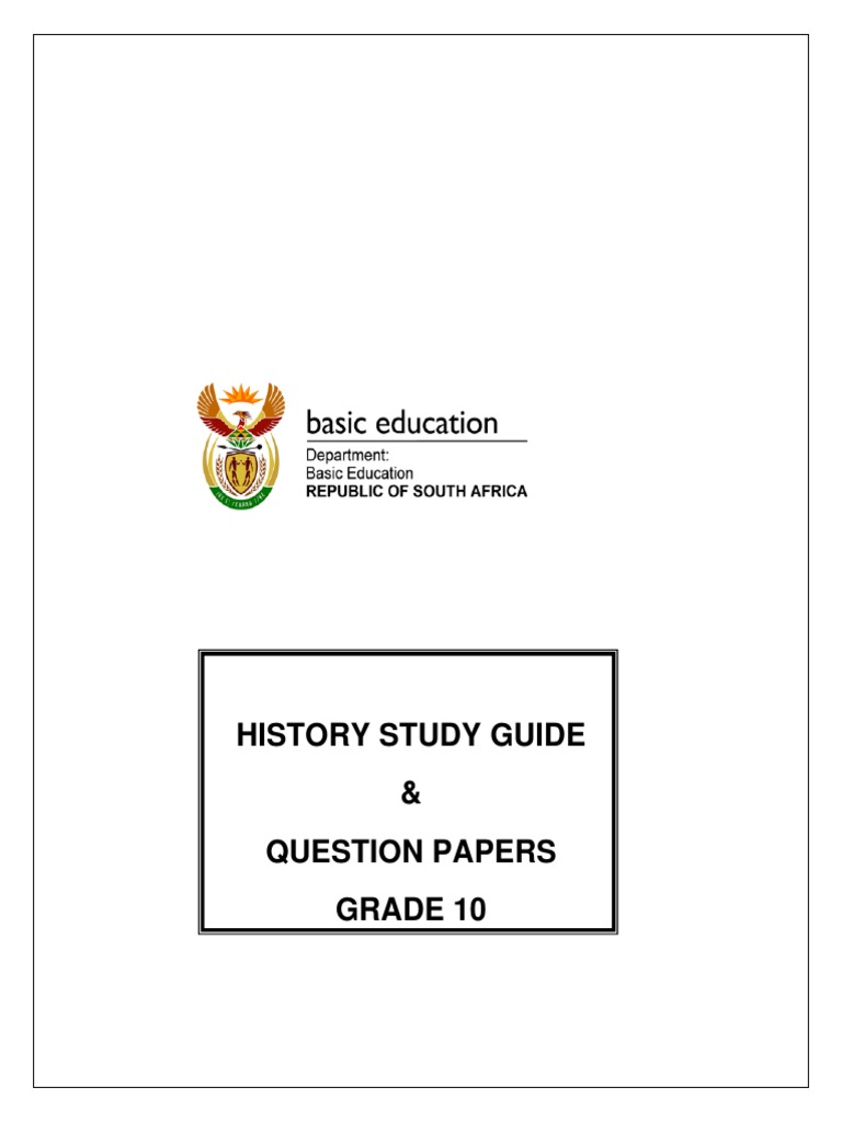 Silo - Tips History Study Guide Question Papers Grade 10 | PDF