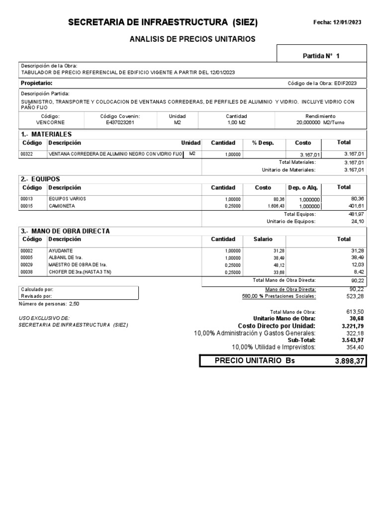 Apu de Edificaciones | PDF | Materiales