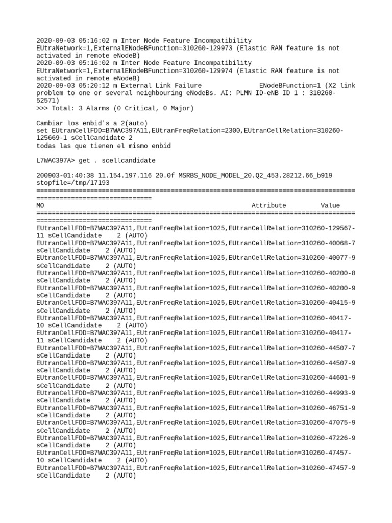 Hack Elastic - Ran - Feature Is Not Activated in Remote Enodb | PDF
