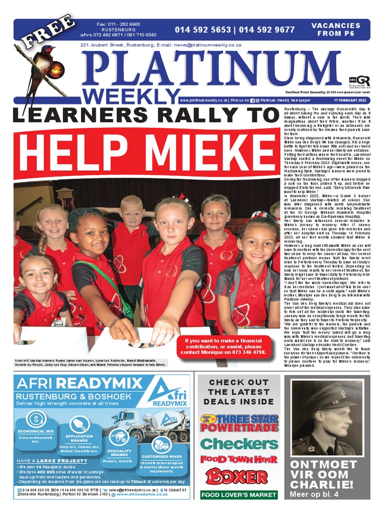 Platinum Weekly - 17 February 2023 - Rustenburg Newspaper | PDF