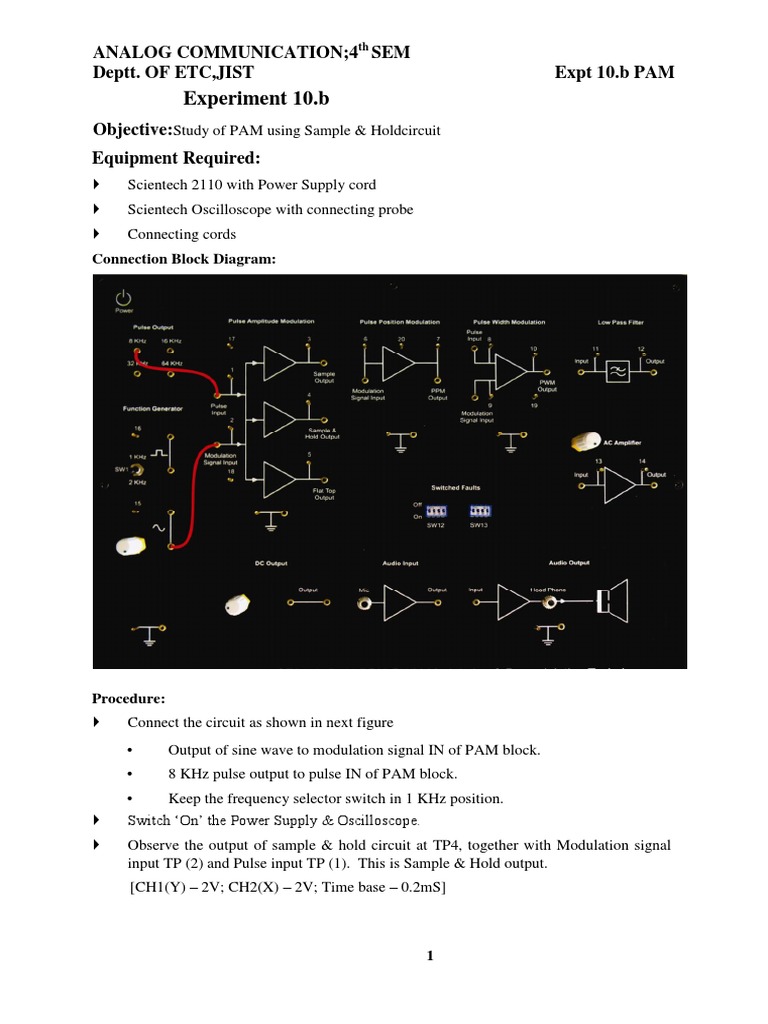 10.b PAM (Sample & Hold) | PDF | Technology & Engineering