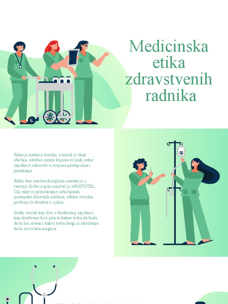 Medicinska Etika Zdravstvenih Radnika | PDF