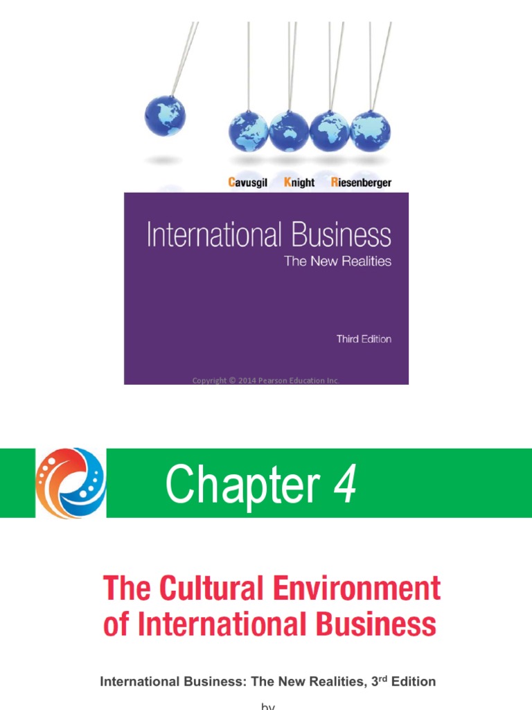 (Chapter 4) The Cultural Environment of Intl. Business | PDF