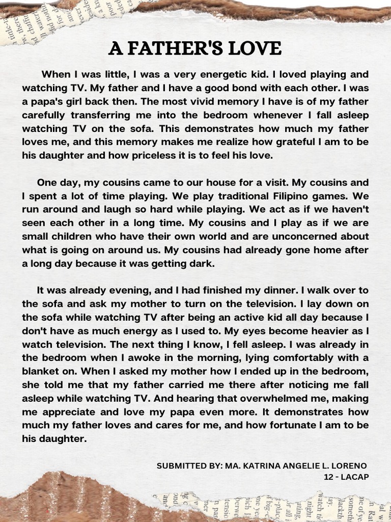 A Daughter's Cherished Memories of Dad | PDF