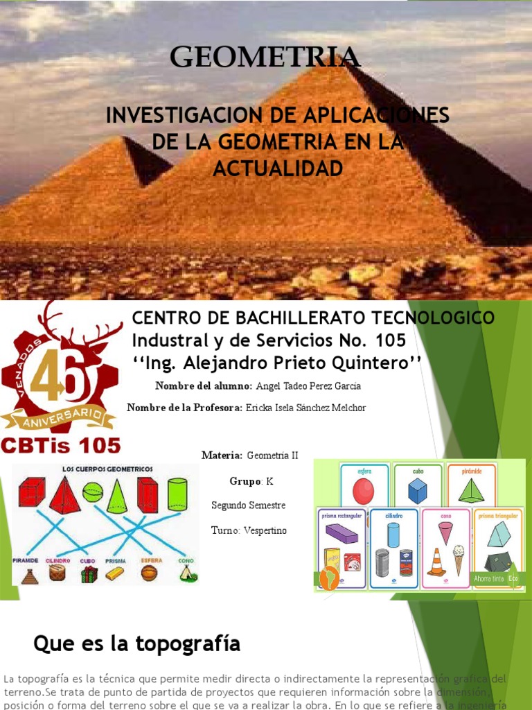 Presentacion Aplicaciones de La Geometria | Descargar gratis PDF | Topografía | Ciencias fisicas