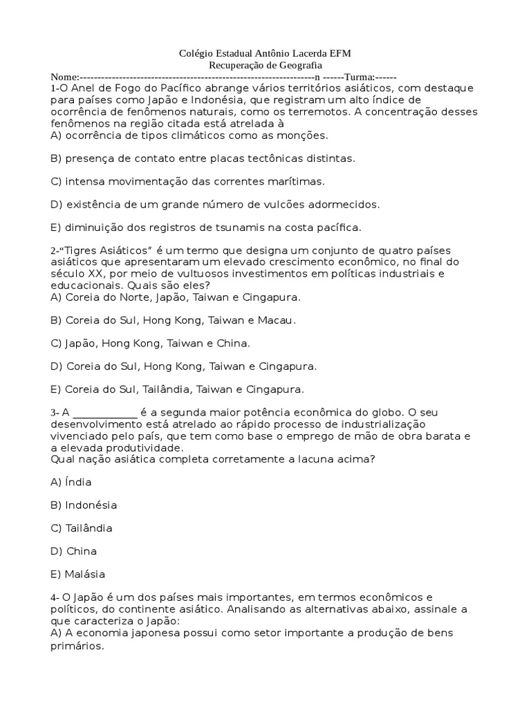 Rec 9 Ano 2022 | PDF | Ásia | Oceania